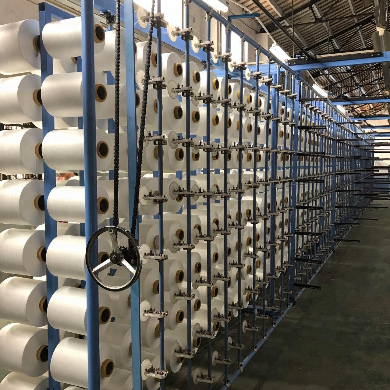 Polyester Cotton Yarn Sizing Warping Machine Rotary Type